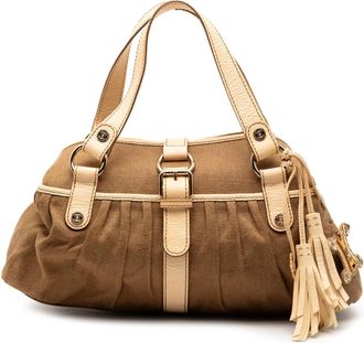 Celine Shopper - Canvas Boogie Tassel Tote - Gr. unisize - in Braun - f&uuml;r Damen