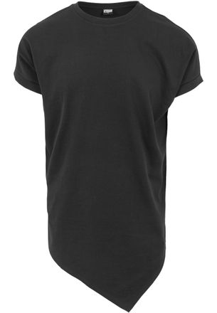 Urban Classics Herren Asymetric Long Tee T-Shirt, Schwarz (Black 7), M