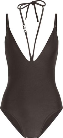 Karl Lagerfeld Badeanzug mit mehreren Trägern - Braun