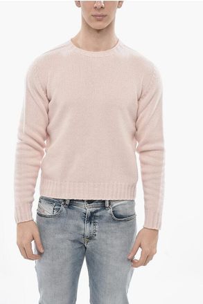 Palm Angels Wool-Blend Crewneck Sweater CURVED LOGO size Xs