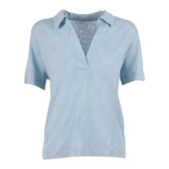 Majestic Filatures V-Ausschnitt Strickware - - Knitwear - Damen - Blau - M