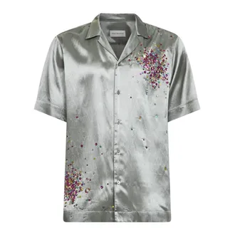 Dries Van Noten Paillettenhemd - - Shirts - Herren - Gr&uuml;n - L