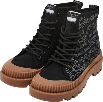 Pepe Jeans London Ascot Soup Lederstiefeletten schwarz