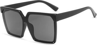 Generic Lunettes De Soleil Carrées À Grande Monture For Hommes, For Les Déplacements Quotidiens, Vacances Et La Conduite For Femmes(Black)