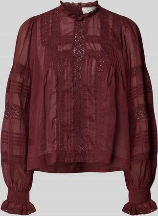 Neo Noir Bluse mit rückseitigem Knopfverschluss Modell Ebba