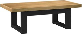 vidaXL Vidaxl - Table basse fixe en bois de pin massif 120x60x40 cm - Pieds en forme de U - Surface lisse et durable - Design rustique et &eacute;l&eacute;gant