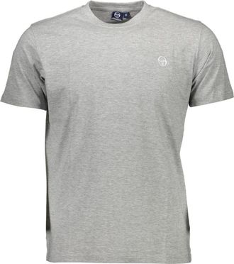 Sergio Tacchini Homme, Tops, Gris, Taille: 2XL T-Shirt Manches Courtes Homme Gris