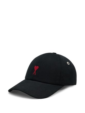 Ami Embroidered Logo Baseball Cap - Black