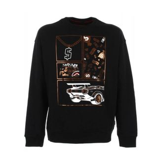 Sprayground Crewneck Be Rich - - Sweatshirts & Hoodies - Damen - Schwarzk - 2XL