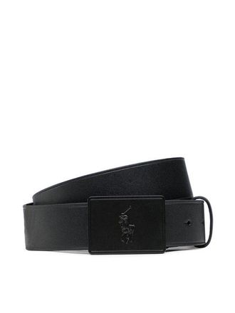 Polo Ralph Lauren Herreng&uuml;rtel 36mm Pp Plaque Belt 405691693005 Schwarz