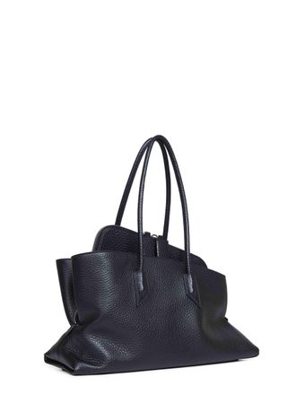 The Attico La Passeggiata Top Handle Bag - Black