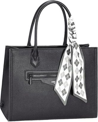 David Jones Paris - Sac Cabas Port&eacute; main Femme Similicuir - Sac &agrave; main taille grande - Grande capacit&eacute; - Double poche lat&eacute;rale - Travail Bureau Ville Chic Classiq