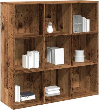 vidaXL Armoire &agrave; livres vieux bois 98x29x97,5 cm Vidaxl