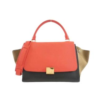 Celine Sac Trap&egrave;ze Petit Mod&egrave;le Pre-owned en Cuir - Femme - Pre-owned - Multicolore - Taille: ONE Size