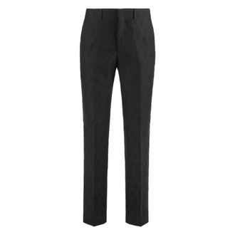 Fendi Casual Leinen Baumwollhose - - Trousers - Herren - Schwarzk - M