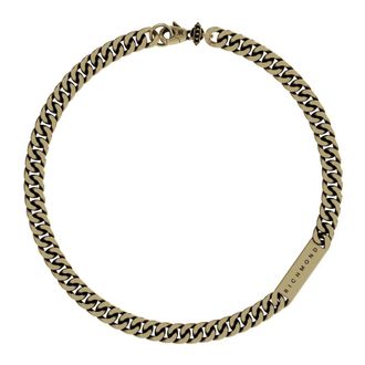John Richmond Femme, Accessoires, Brun, Taille: ONE Size Collier cha&icirc;ne avec plaque