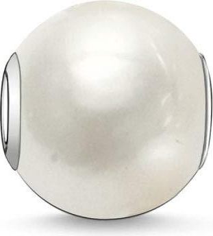 Thomas Sabo Thomas Sabo Damen Bead Süßwasserzuchtperle weiß Karma Beads 925 Sterling Silber K0004-082-14