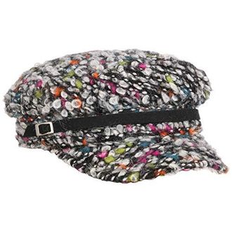 Lierys Casquette Marin Multicolour Woolby Femme - Made in Italy pour lhiver Laine avec &eacute;tiquette visi&egrave;re, Doublure Hiver Automne-Hiver - Taille Unique Anthra