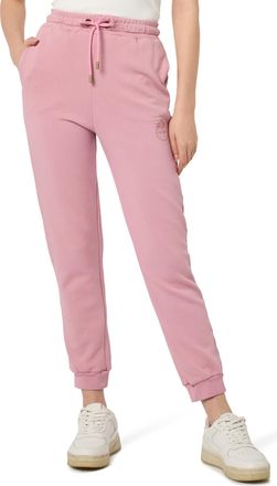 Pinko Damen Belastung Hose Sweatshirt Snow Wash Logo Stickerei Trainingshose, N98_Orchideenrauch, S