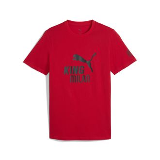 Puma AC Milan KING Logo T-Shirt Herren, Accessoires, Rot, 3XL