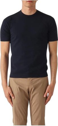 Gran Sasso Homme, Tops, Bleu, Taille: XL T-shirt en maille