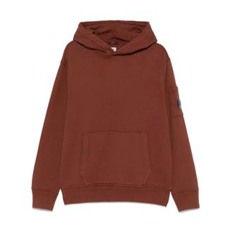 C.P. Company Kamelbrauner Hoodie mit &Auml;rmeltasche - - Sweatshirts & Hoodies - Herren - Rot - 2XL