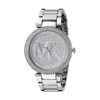 Michael Kors Femme, Accessoires, Gris, Taille: ONE Size Montre analogique &eacute;l&eacute;gante en acier inoxydable