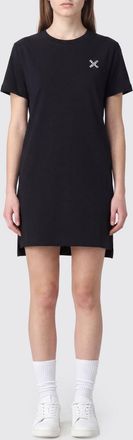 Kenzo T-Shirt-Minikleid aus Baumwolle mit Pailletten und asymmetrischem Saum