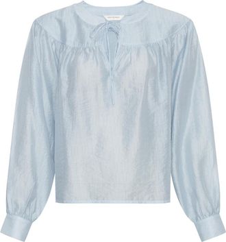 Moss Copenhagen Damen, Blusen & Hemden, Blau, L/XLGr&ouml;&szlig;e