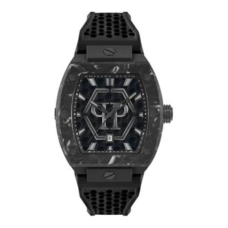 Philipp Plein Hexagon Phantom Herrenuhr - - Accessories - Herren - Schwarzk - ONE SIZE