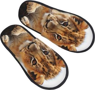 Generic Chaussons Mignon Petit Animal Lion Épais Pantoufles Portative Slippers Pour Unisex DIntérieur Hiver L