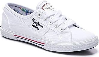 Pepe Jeans London Sneakers Basses femme, Blanc (White), 39 (EU)