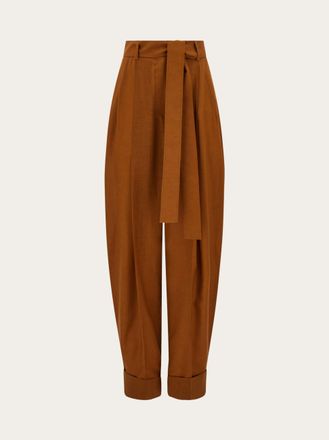 Ferragamo Damen Barrel-Hose Braun