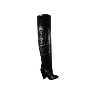 Saint Laurent Niki 105 Overknee-Stiefel - - Shoes - Damen - Schwarzk - 36 EU