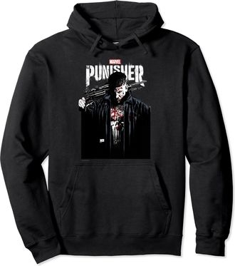 MARVEL The Punisher Contrasting Portrait Pullover Hoodie