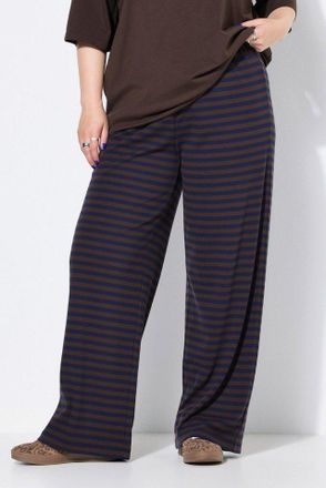 STUDIO UNTOLD Schlupfhose Hose Wide Legs Rippjersey mit Ringeln