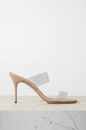 Manolo Blahnik Scolto 90 Mules Aus Pvc - Neutral
