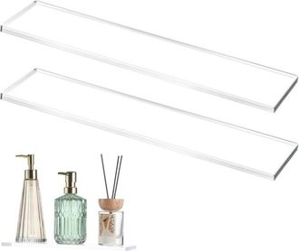 Generico Ersatzregale f&uuml;r Schr&auml;nke, robust, 2 St&uuml;ck, Ersatzregale f&uuml;r Wand-Organizer | f&uuml;r K&uuml;chenutensilien, Kosmetik, Bad, Schlafzimmer, Wohnzimmer