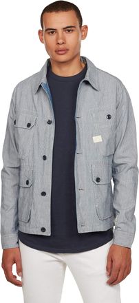 G-Star RAW Herren Field PM Indoor-Jacke, Mehrfarben (Sun Faded Indigo Stripe D16998-C291-B613), XS