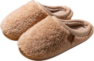 Generic Pantoufles en coton pour femme - Pour lhiver - Int&eacute;rieur - Antid&eacute;rapantes - Chaudes - Pour couple, kaki, 10 UK Wide