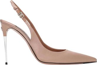 Dolce & Gabbana Femme, Chaussures, Beige, Taille: 40 EU Lollo Slingbacks