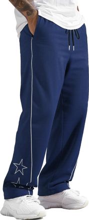 Feoya Jogginghose Herren Sweathose Y2k Baggy Track Pants Seite Stern Freizeithose L&auml;ssige Lange Hose mit Kordelzug Harajuku Sweatpants Jogger Weite Hosenbei