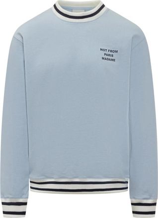 Dr&ocirc;le de Monsieur Homme, Sweatshirts et sweats &agrave; capuche, Bleu, Taille: XS Crewneck SweaT-shirt