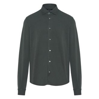 Fedeli Homme, Chemises, Vert, Taille: 3XL Chemise en coton Giza