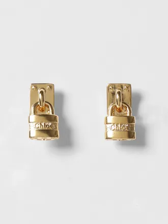 Chlo&eacute; Boucles doreilles pendantes en laiton avec charm cadenas