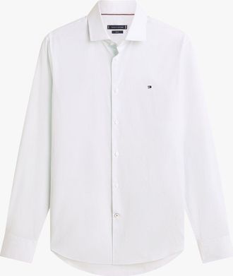 Tommy Hilfiger Chemise droite en coton m&eacute;lang&eacute;