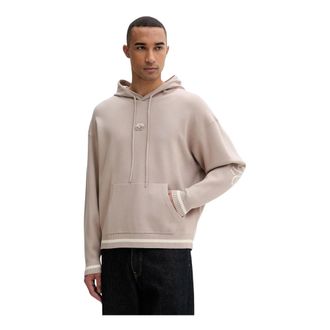 Filling Pieces Strick-Hoodie mit Applikation - - Sweatshirts & Hoodies - Herren - Beige - M