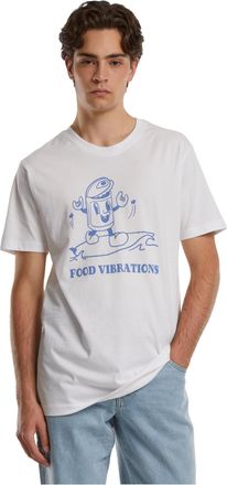 Mister Tee Herren T-Shirt Food Vibrations Tee White S