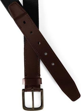 Lands End Stretch-G&uuml;rtel, Herren, Gr&ouml;&szlig;e:48-50 regular, Schwarz, Gummi/Polyester-Mischung, by Lands End