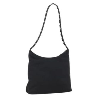 Ferragamo Pre-owned Canvas Shoulder Bag - - Pre-owned - Damen - Schwarzk - ONE SIZE